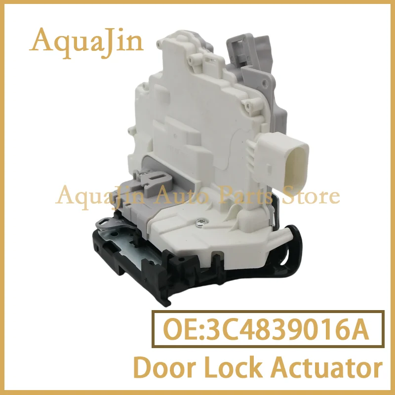 3C4839016A Rear Right Door Lock Mechanism For Volkswagen VW Passat ...