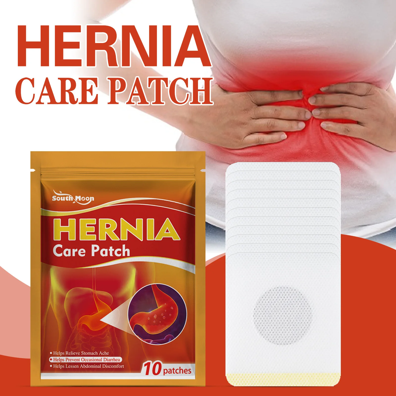 10pcs-Hernia-Patch-Stomachache-Gastric-Ulcer-Treatment-Gastritis ...