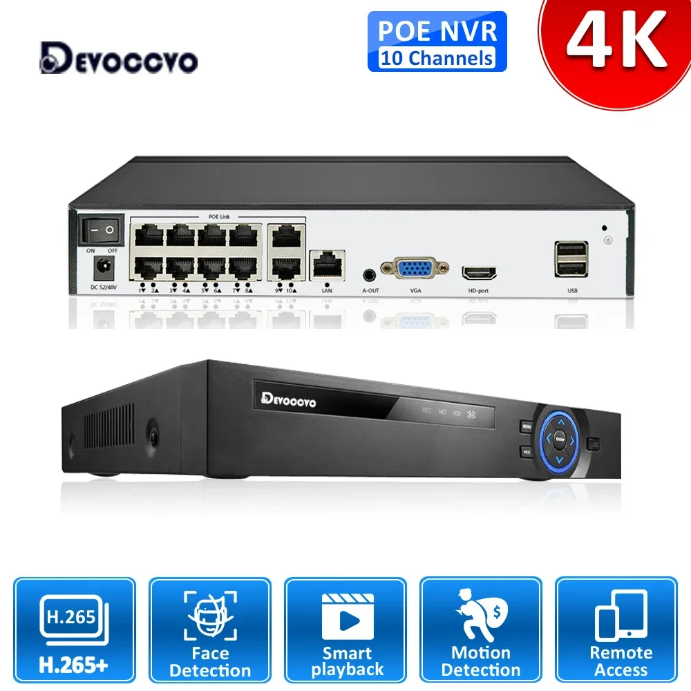 10CH-H-265-4K-POE-NVR-Security-System-with-XMEYE-Face-Detection-8MP-5MP ...