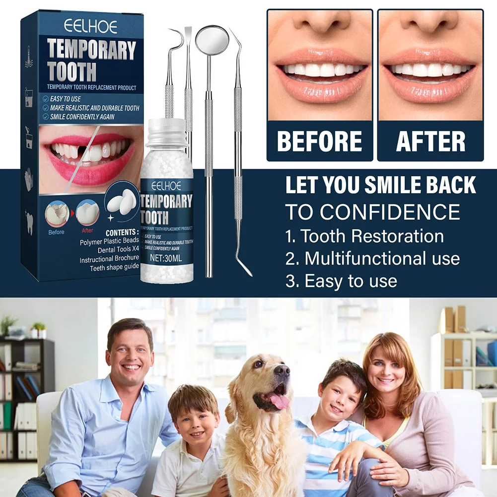 Couleur 10packs Dent Temporaire Kit De Réparation Moulable Fausses ...