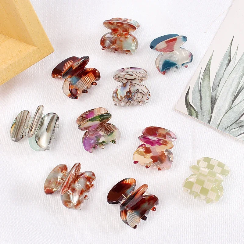 2-5pcs-Set-Acetate-Cute-Mini-Hair-Claws-Colorful-Crab-Hair-Clip-for ...