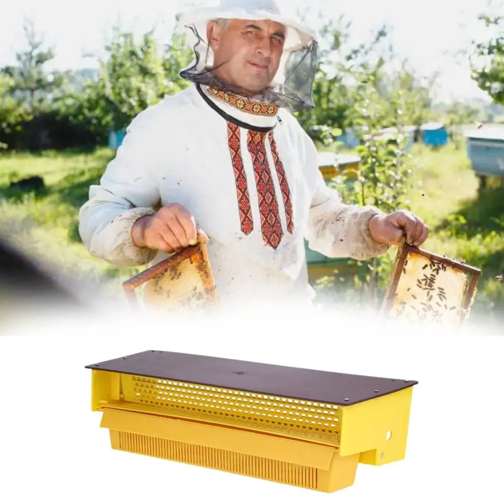 Beekeeping-Pollen-Trap-Removable-Pollen-Tray-Collector-Yellow-Easily ...