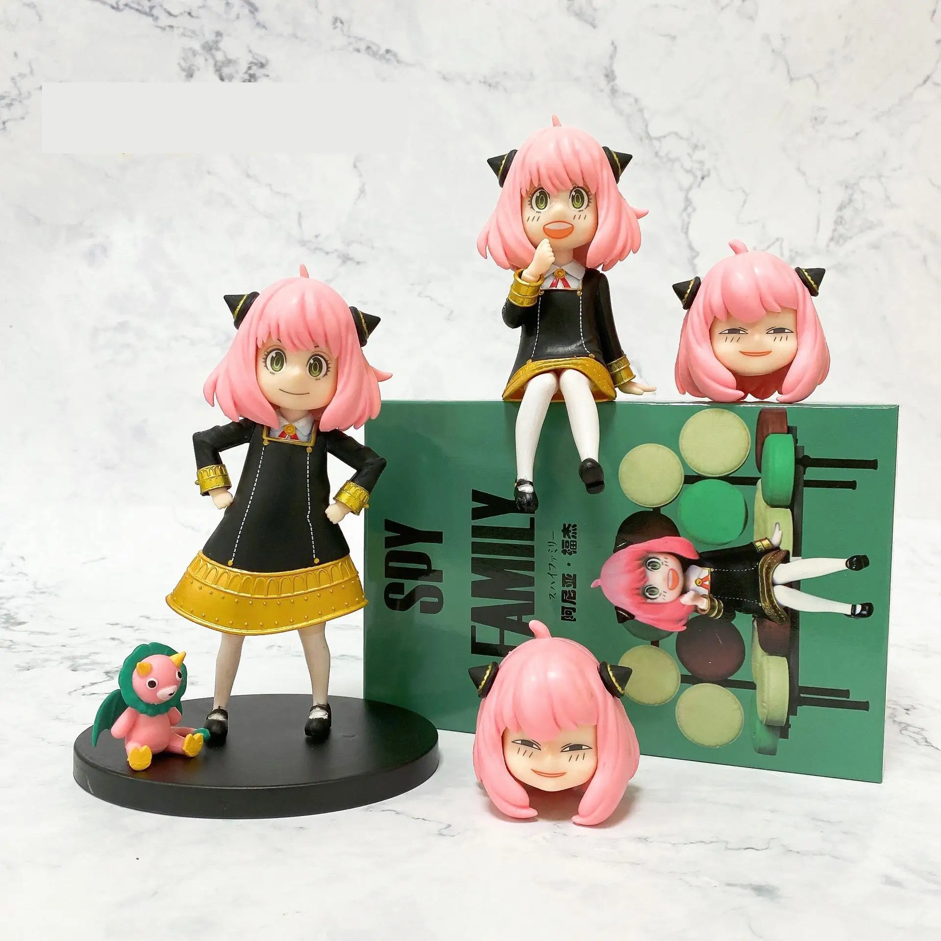 Figura de Anime de PVC de 14-17cm, figura de la familia SPY X, Anya ...
