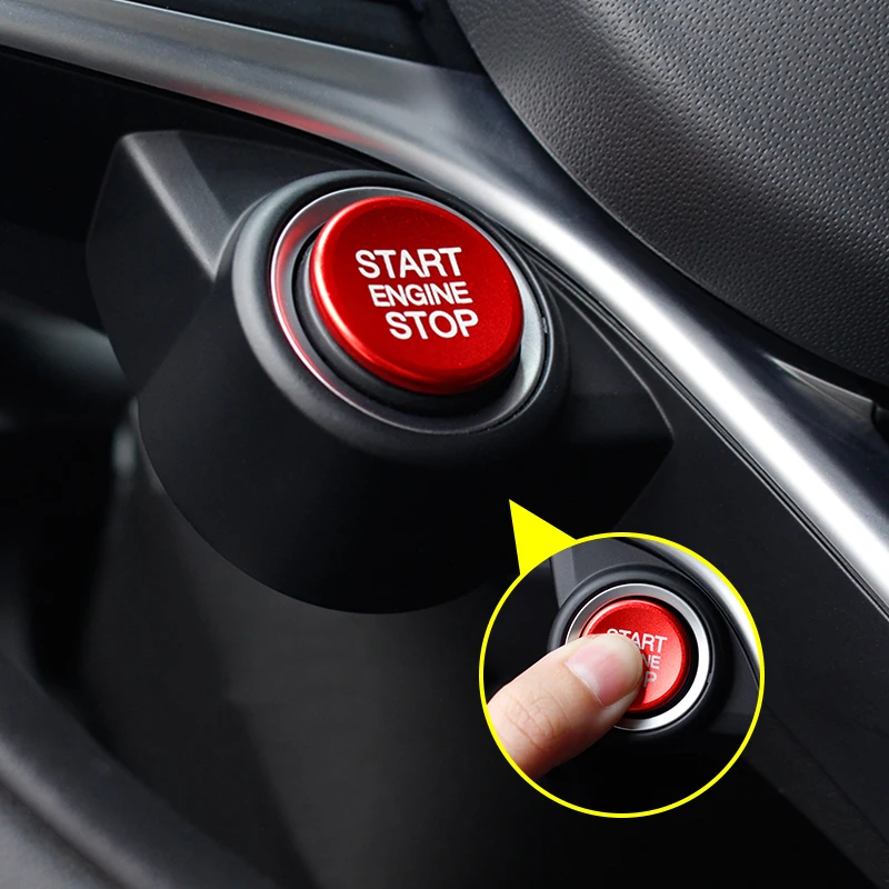 Autocollants-de-voiture-Start-Stop-Engine-Button-Cover-Case-Accessoires ...