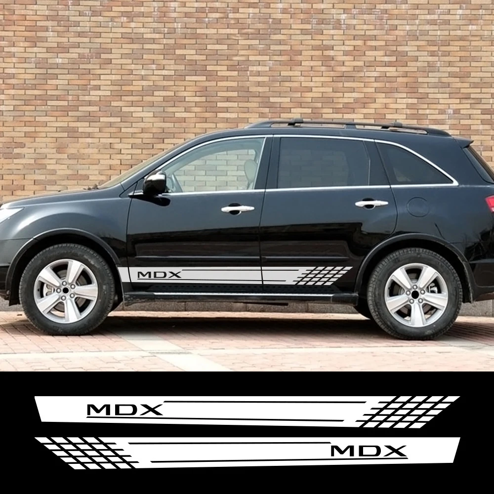 2Pcs-Car-Side-Door-Sticker-Auto-Body-Trim-Vinyl-Film-Decal-Exterior ...