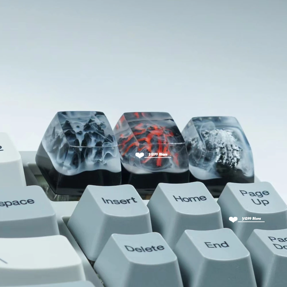 Keycaps Mechanical Keyboard Volcano /valley/mountain Fuji Snow Mountain ...