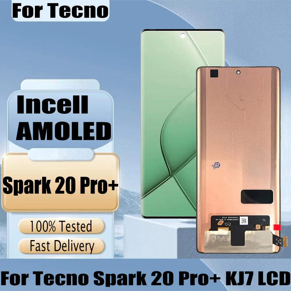Pop Incell/AMOLED For Tecno Spark 20 Pro+ KJ7 LCD Display Touch Screen ...