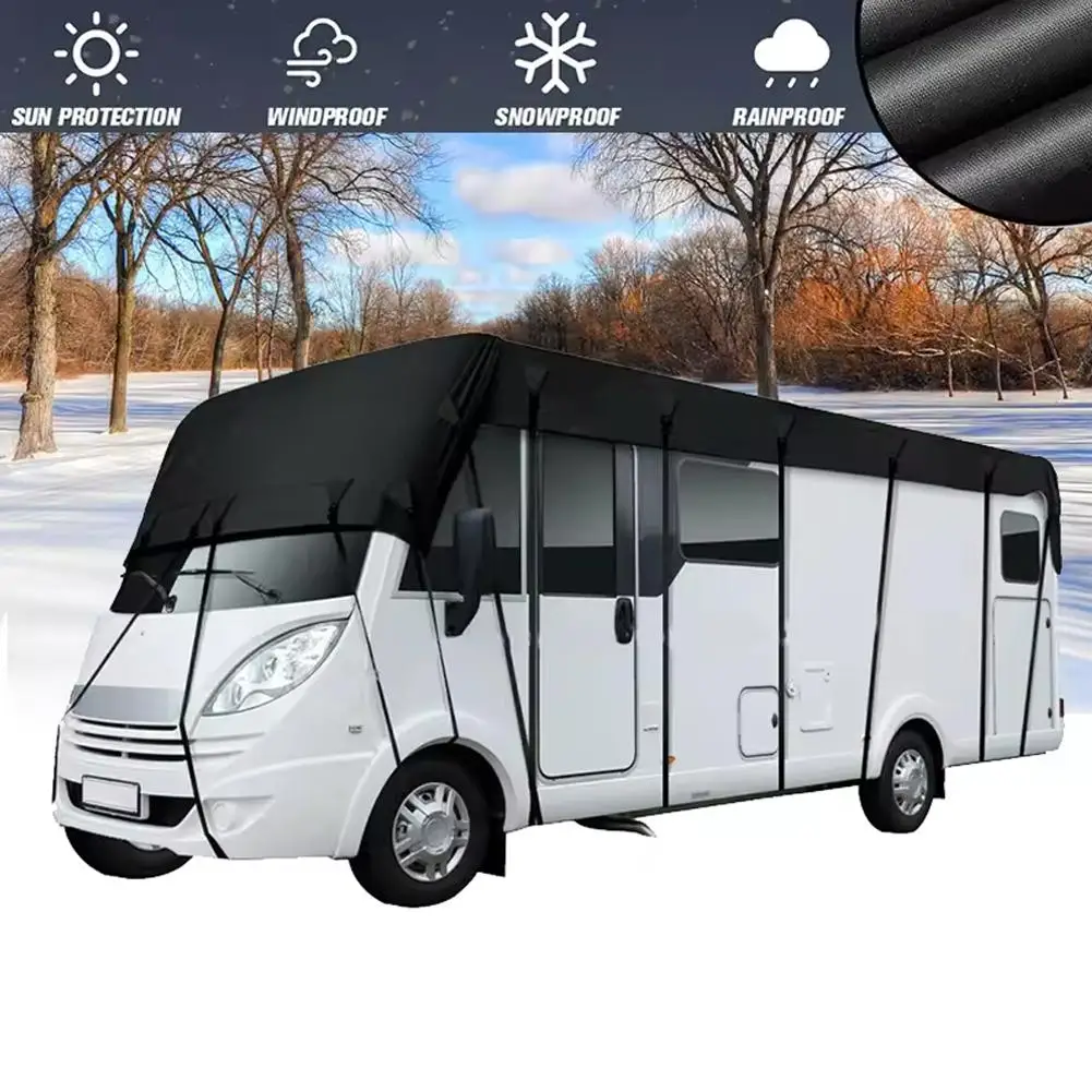 210D Motorhome Camper Top Tarp Cover RV Caravan Roof Cover Canopy ...