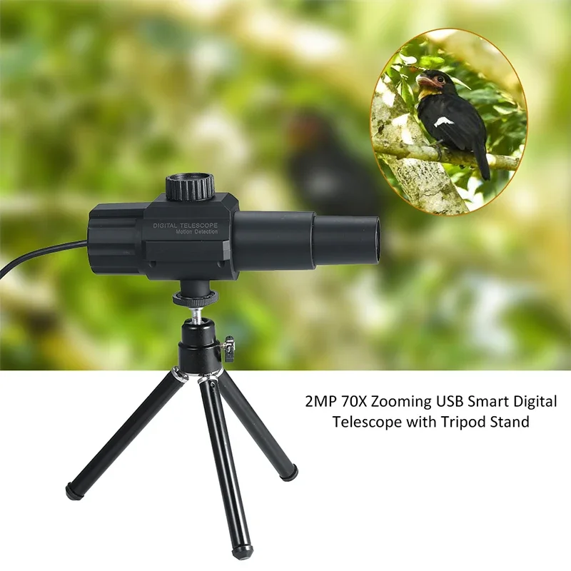 Telesc-pio-Monocular-USB-Smart-Digital-Zoom-de-C-mera-Escal-vel-Ajust ...