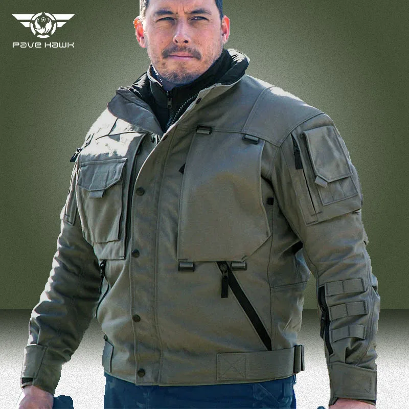 Waterproof Tactical Jacket Men Special Multi Pocket Scratch-resistant ...