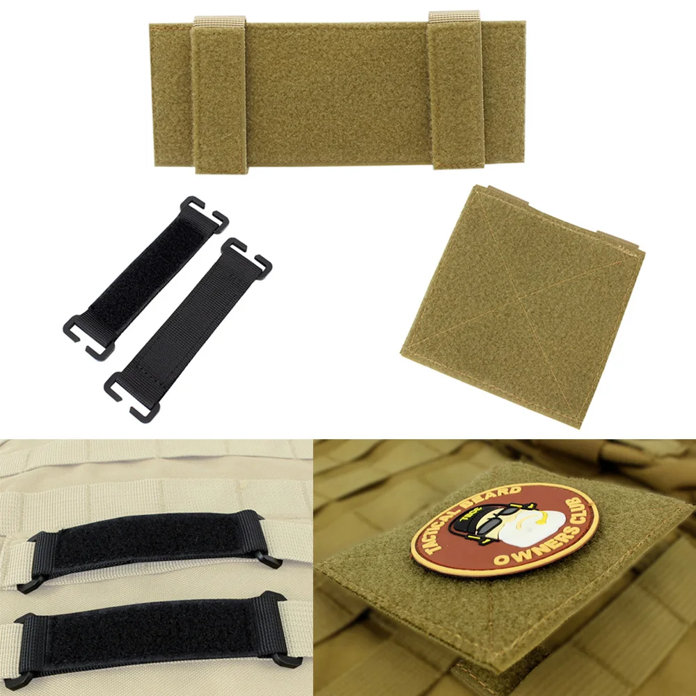 Tactical Vest Patch Molle Adapter Panel Hook&Loop Converter Ribbon For ...