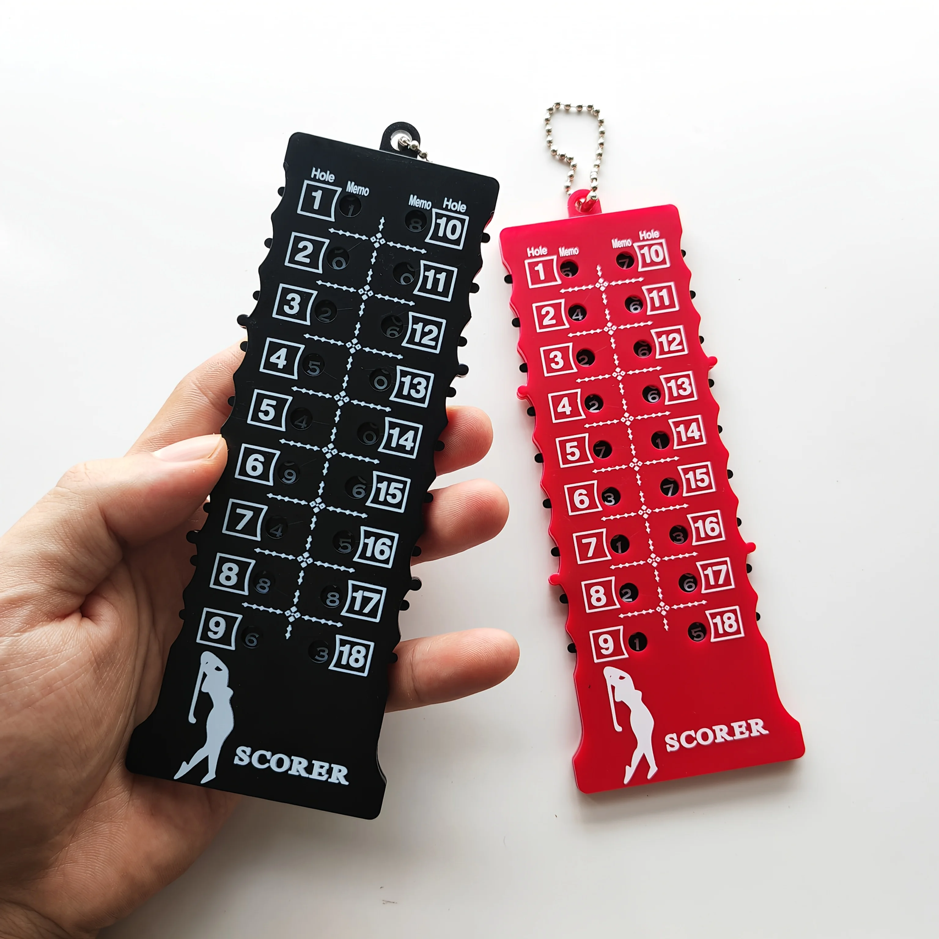 1pc Durable ABS Golf Scorecard 18 Hole Golf Stroke Putt Score Count ...