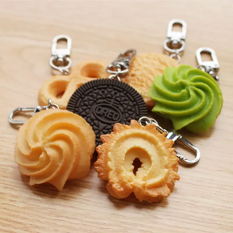 Simulated-Cute-Cookie-Keychain-Creative-and-Fashionable-Random-Cookie ...