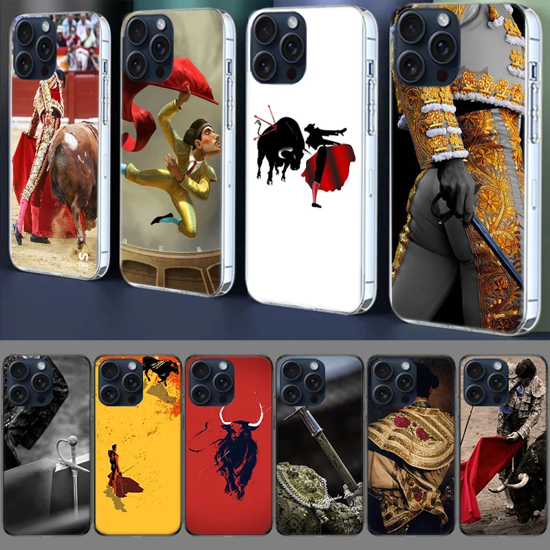 Bullfight Bull Fighter Phone Case For Apple iPhone 16E 12 Pro 13 Mini ...