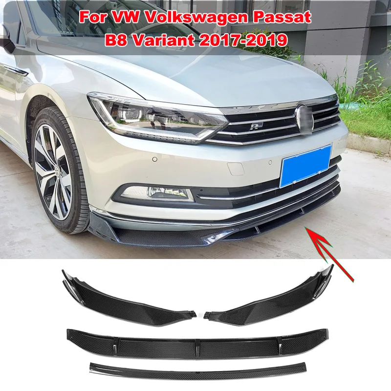 For-VW-Volkswagen-Passat-B8-Variant-2017-2018-2019-Front-Bumper-Lip ...
