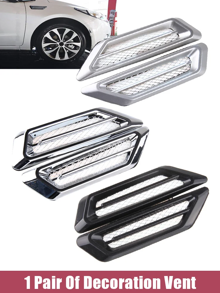 1Pair-Car-Side-Wing-Cover-Vent-Air-Flow-Spoiler-Decoration-Intake ...