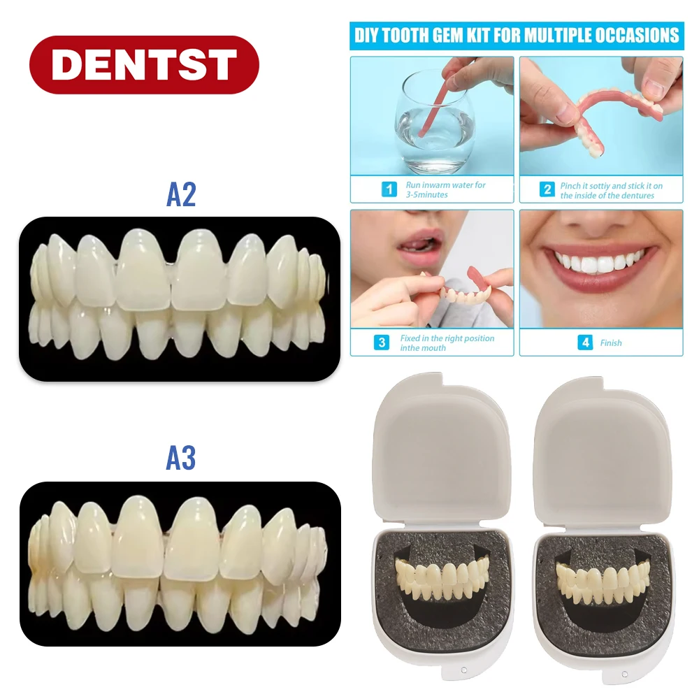 Dientes de resina Dental, dentadura postiza, tirantes de boca completa ...