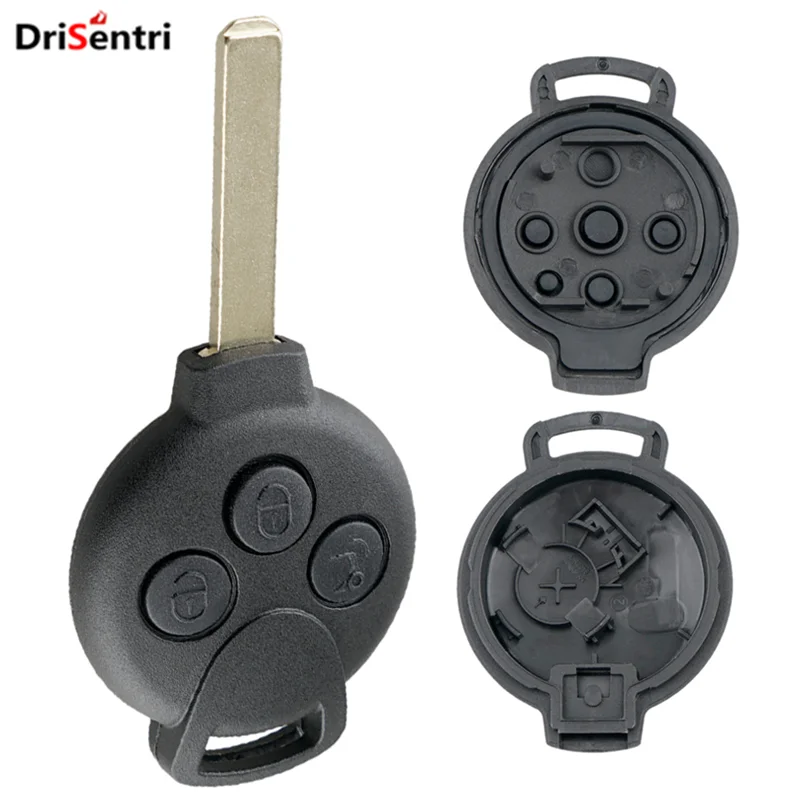 3 Buttons Car Remote Key Shell Case Fit for Mercedes Benz Smart Fortwo ...