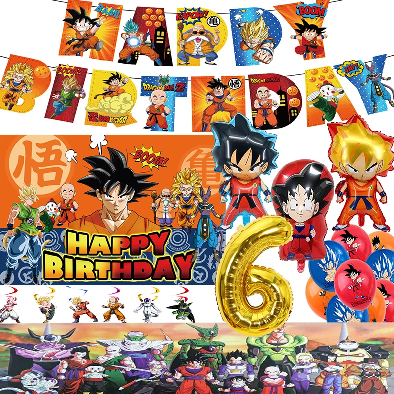 Dragon-Ball-Z-Birthday-Party-Decorations-Son-Goku-Party ...