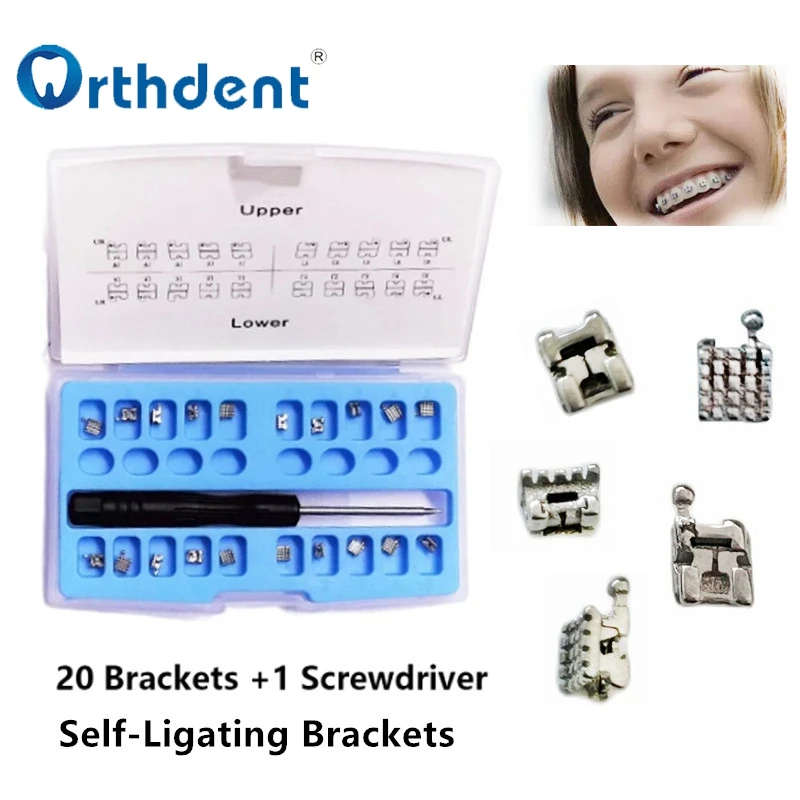 Auto-ligadura-Suportes-dent-rios-ortod-ntico-Monoblock-Roth-MBT-0-022-3 ...