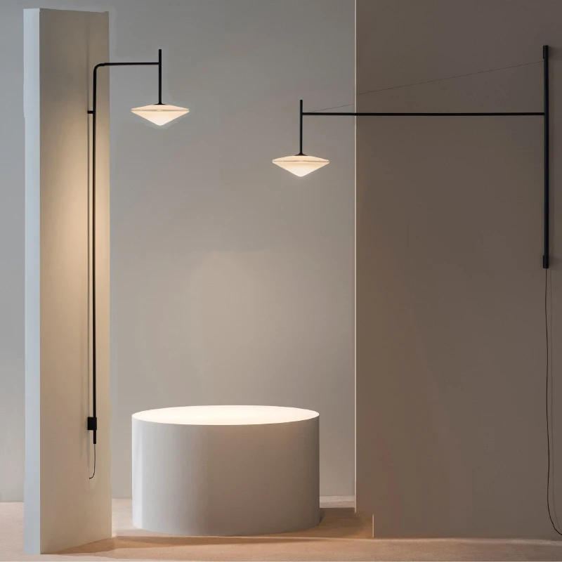 Nordic Long Pole Wall Lamps LED Living Room Long Arm Lamp Modern ...