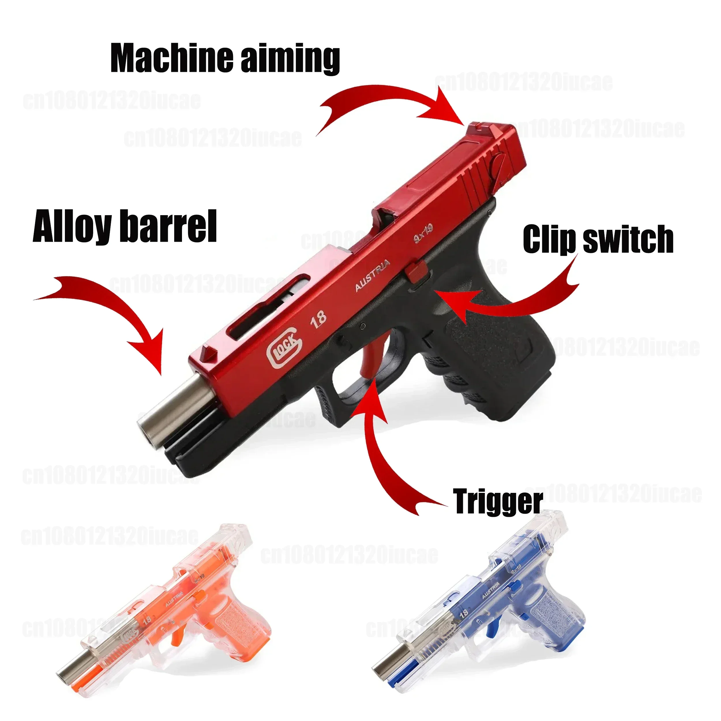New-toy-gun-Hand-Gezheng-Locke-G18-Empty-Pull-Warehouse-3-hook-Machine ...