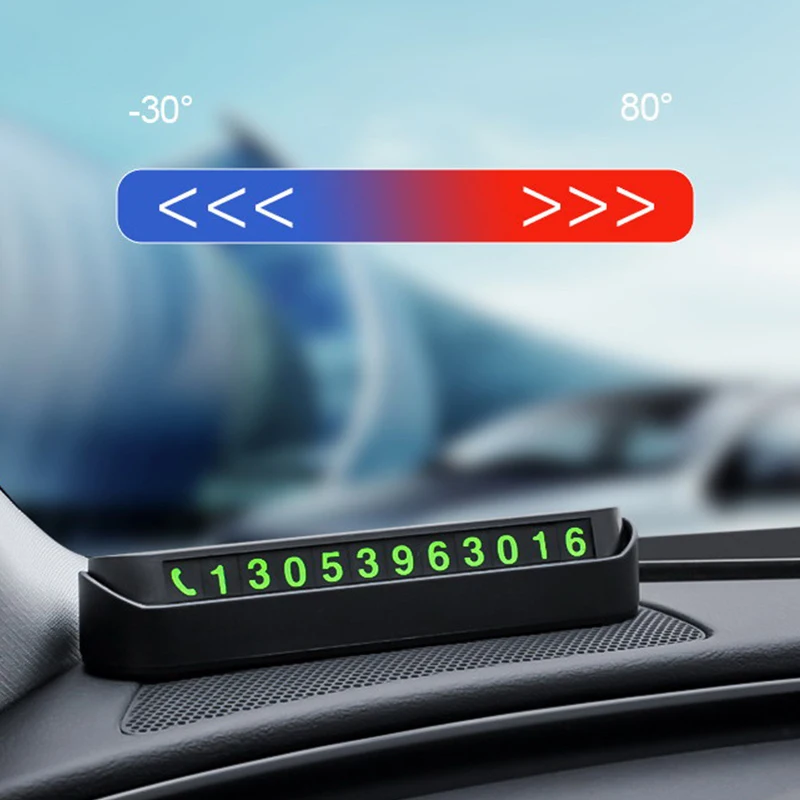 Luminous-Car-Temporary-Parking-Card-Auto-Parking-Stickers-Car ...