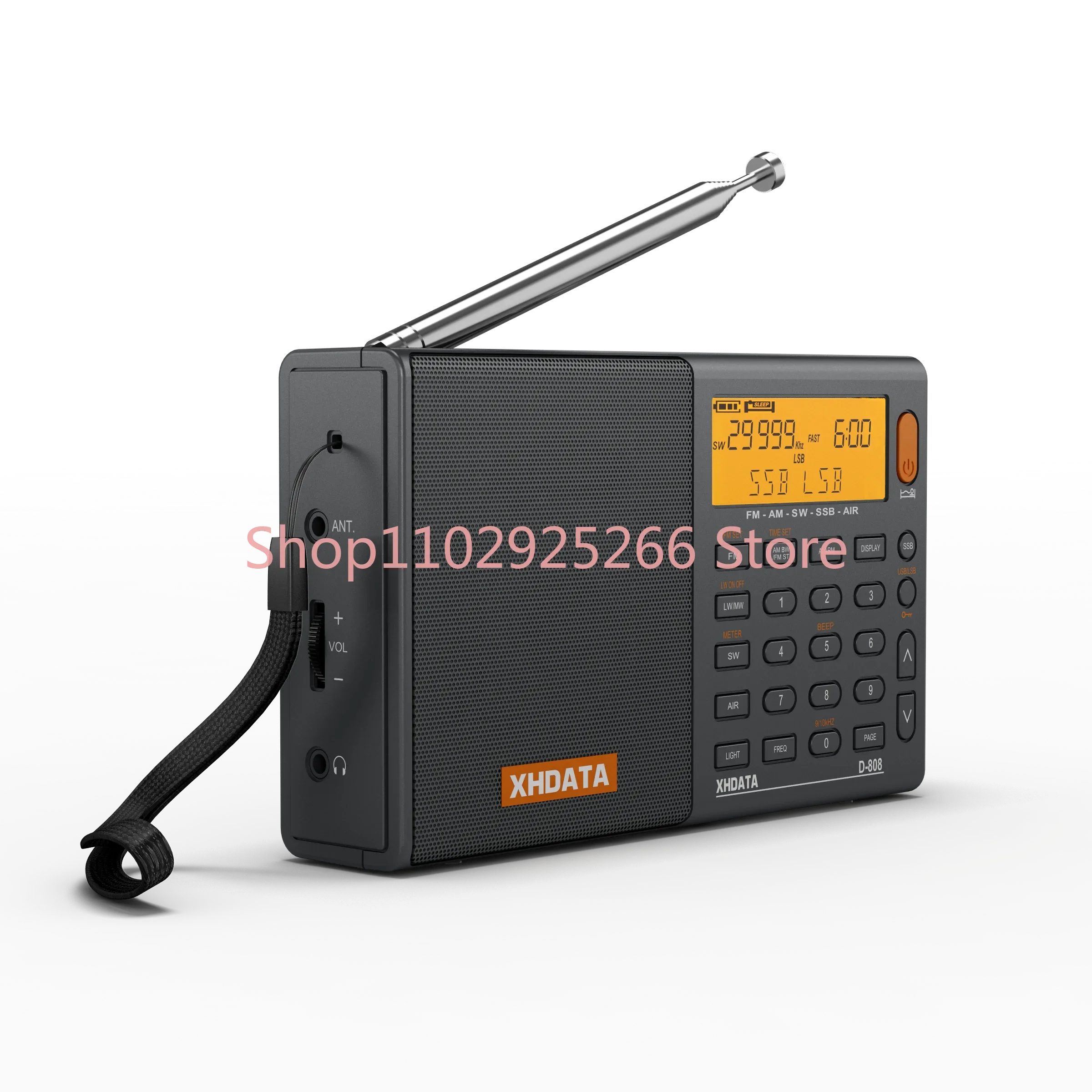 XHDATA-SIHUADON-D808-DSP-Radio-FM-SW-MW-LW-SSB-Digital-World-Receiver ...
