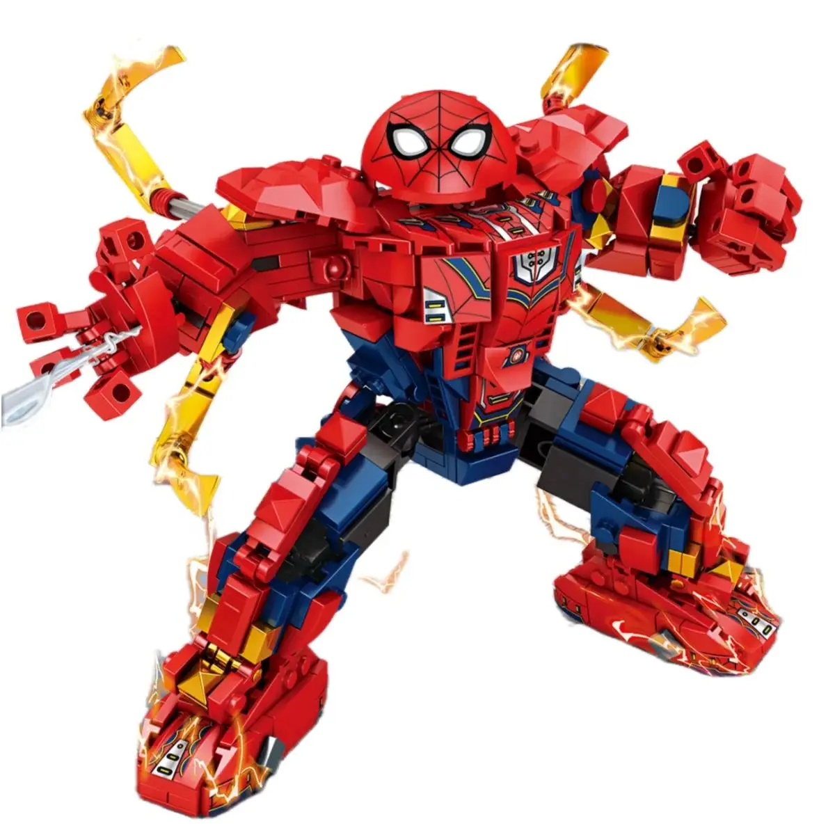 Building-Blocks-Mini-Model-Figures-Compatible-Marvel-Spiderman-Iron-Man ...