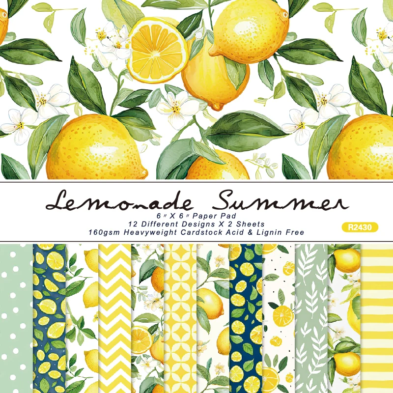 Panalisacraft-24-sheets-6-X6-Cute-Lovely-Fruits-Scrapbook-paper ...