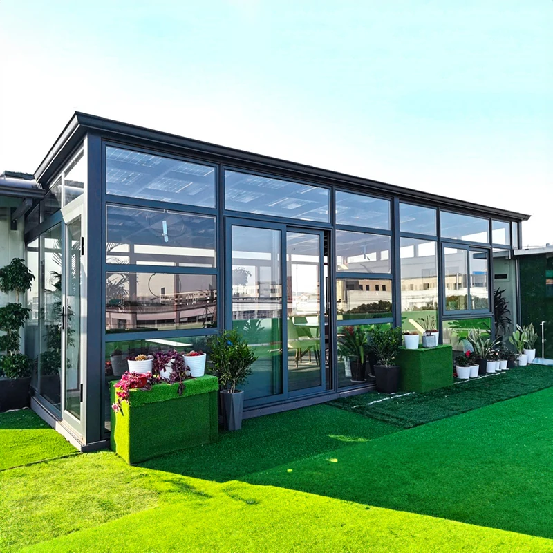 European Modern Design Prefab Villa With Veranda Aluminum Garden ...