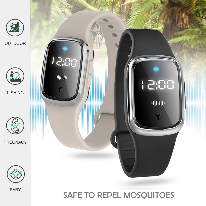 Pulsera repelente recargable antimosquitos de silicona ajustable para ...