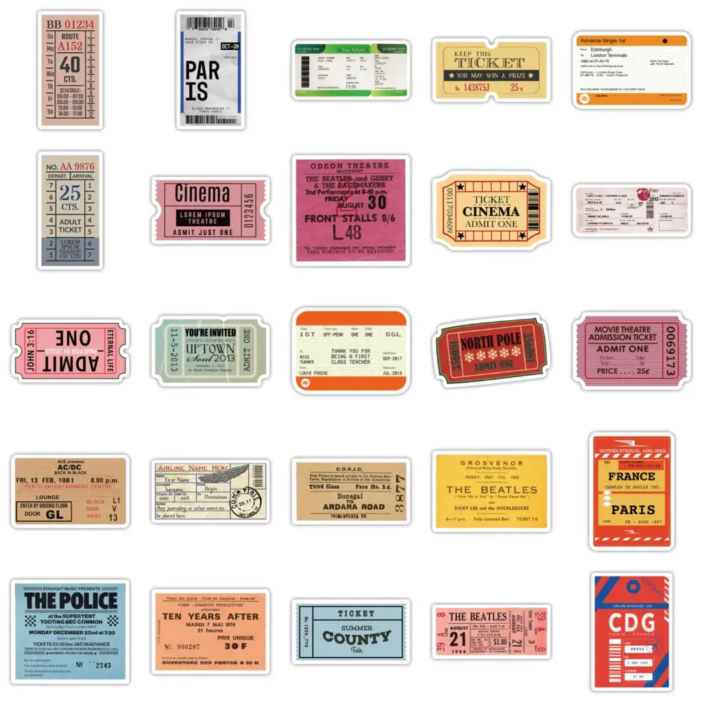 Vintage Airline Ticket