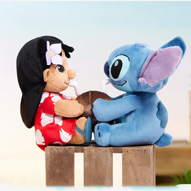 2022 Disney Lilo Plush Toys Genuine Lilo and Stitch Summer Beach Anime ...