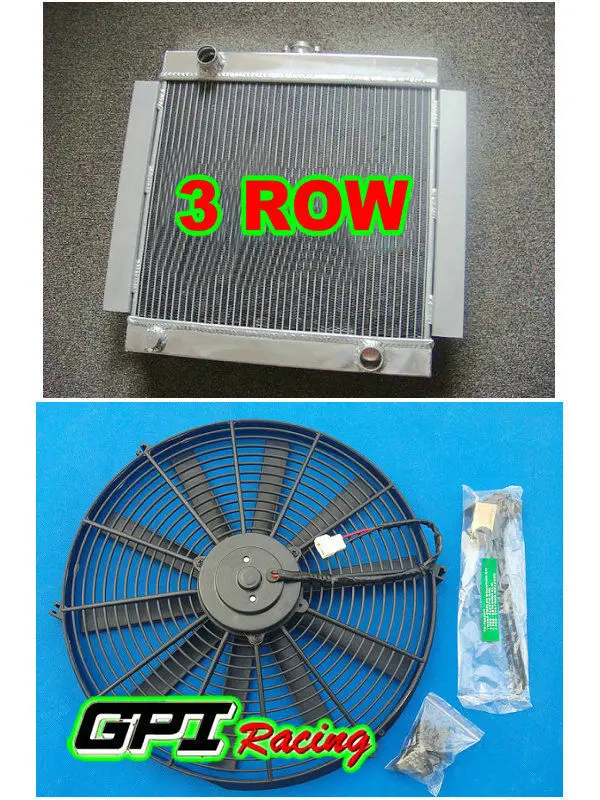 3 Rows Aluminum Radiator For Ford Escort Mk1 Mk2 Rs2000 1968-1980 70 71 ...