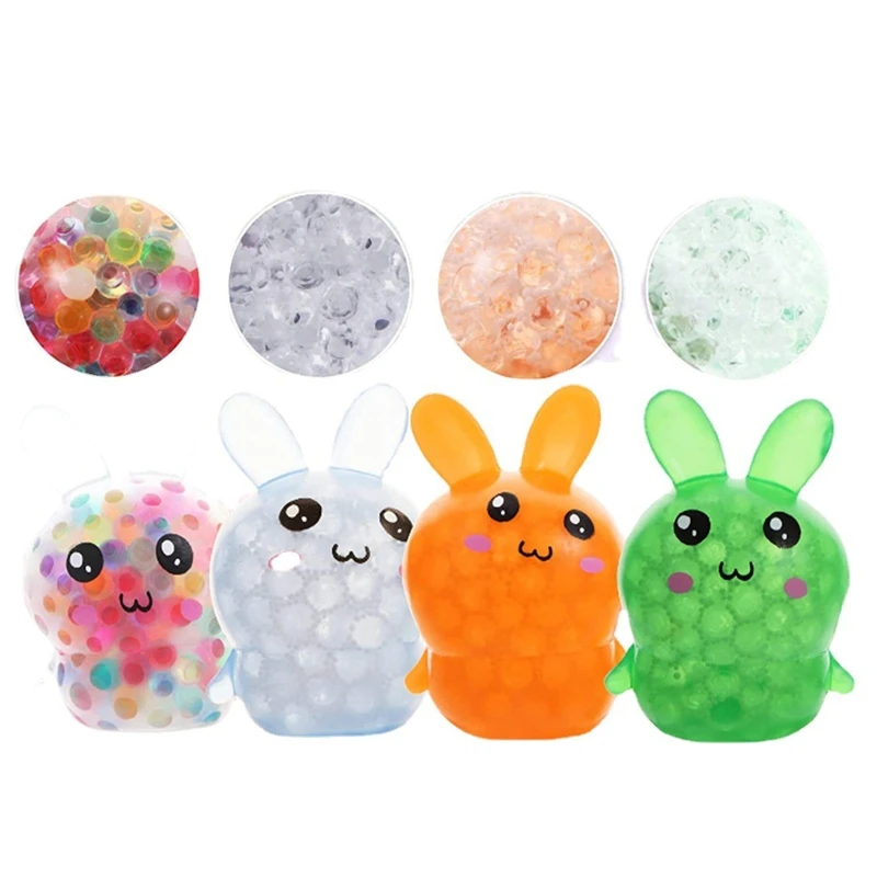 3’’ DNA Ball Squeeze Toy Easter Bunny Sensory Fidget Pressure Release ...