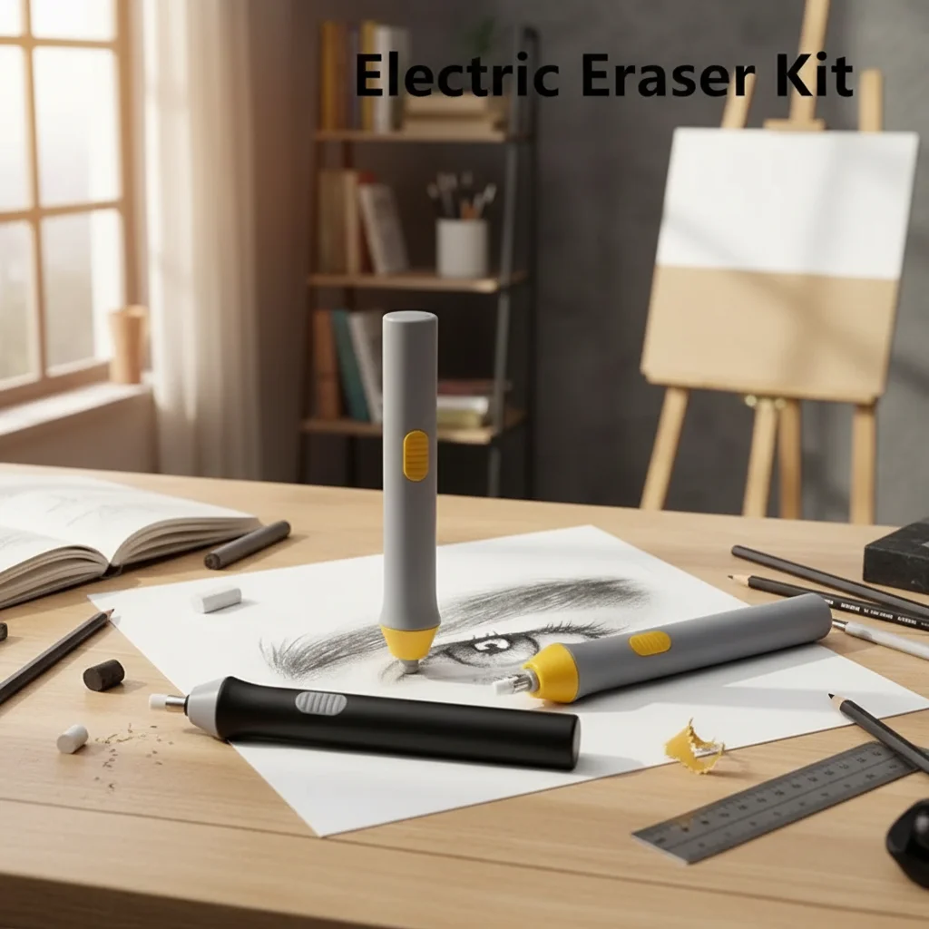 Adjustable Electric Pencil Eraser Kit Battery Operated for Sketch ...