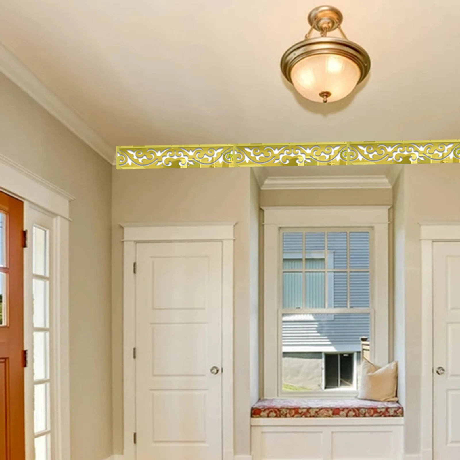 Mirror-Wall-Stickers-DIY-3D-Acrylic-Self-Adhesive-Border-Skirting ...