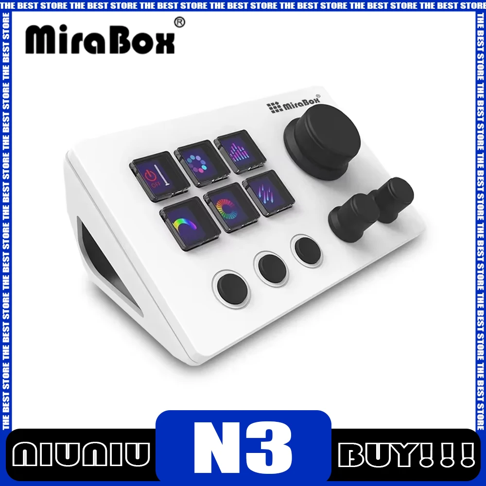 Mirabox-N3-customized-mini-keyboard-with-screen-knob-macro-programming ...