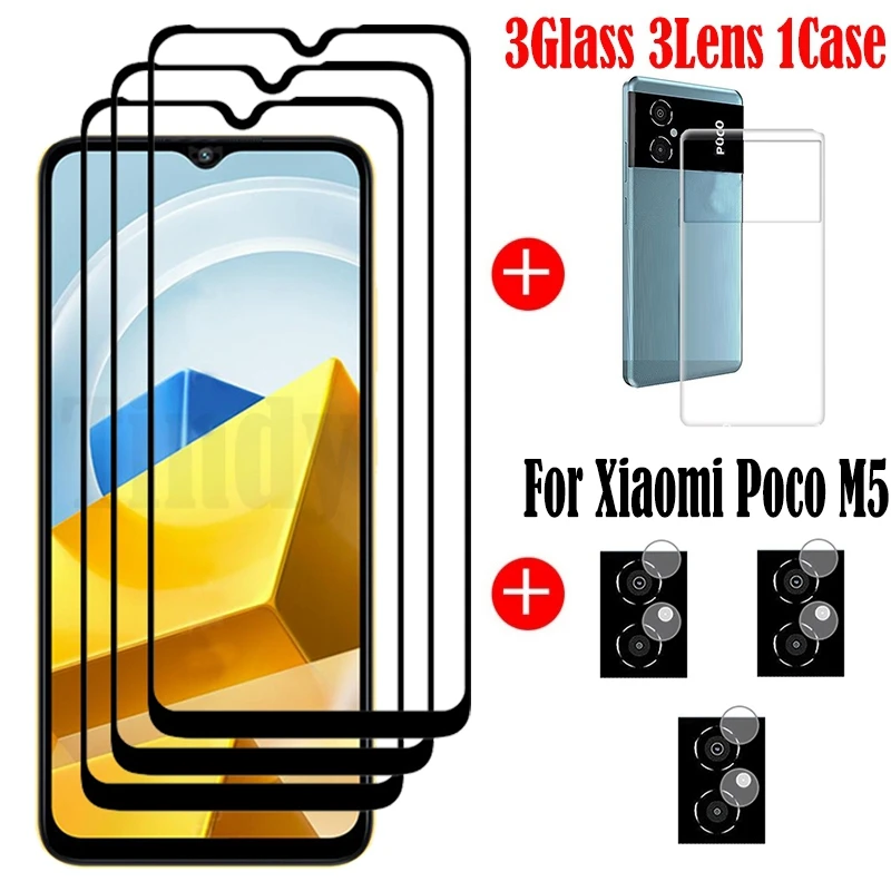 Full-Glue-Tempered-Glass-For-Xiaomi-Poco-M5-Screen-Protector-Glass-For ...