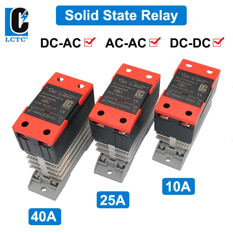 Single-Phase-Solid-State-Relay-SSR-10DA-25DA-40DA-Din-Rail-Mounted-DC ...