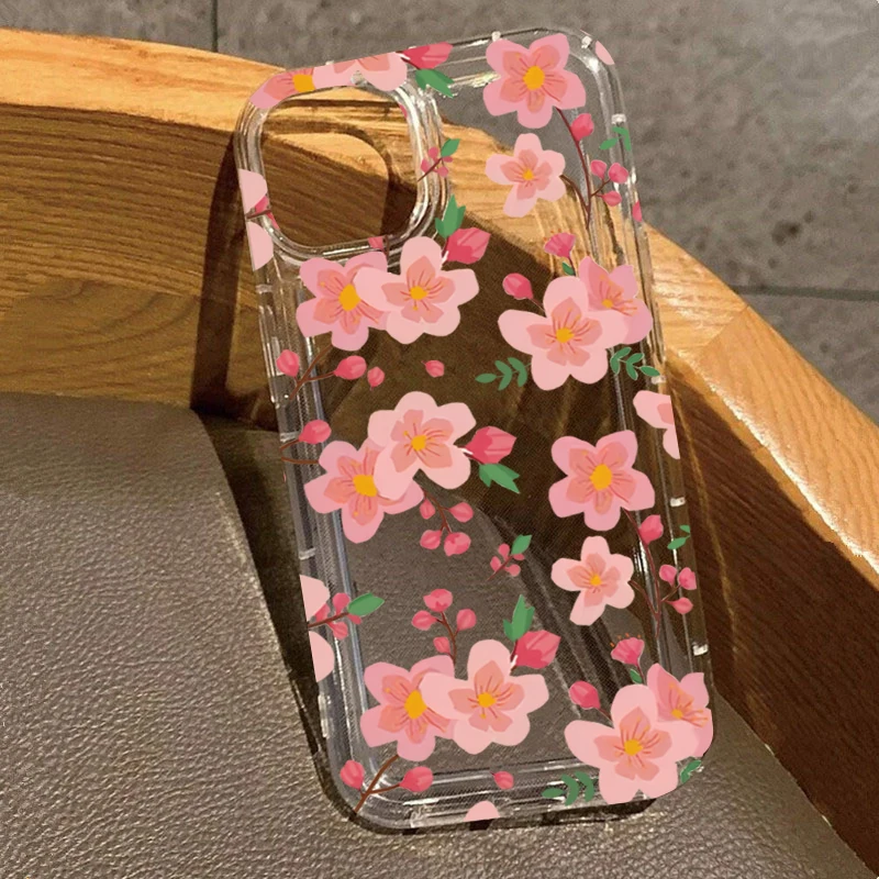 Pink And Purple Flower Print Phone Case For Xiaomi Redmi 12 12C 13C ...