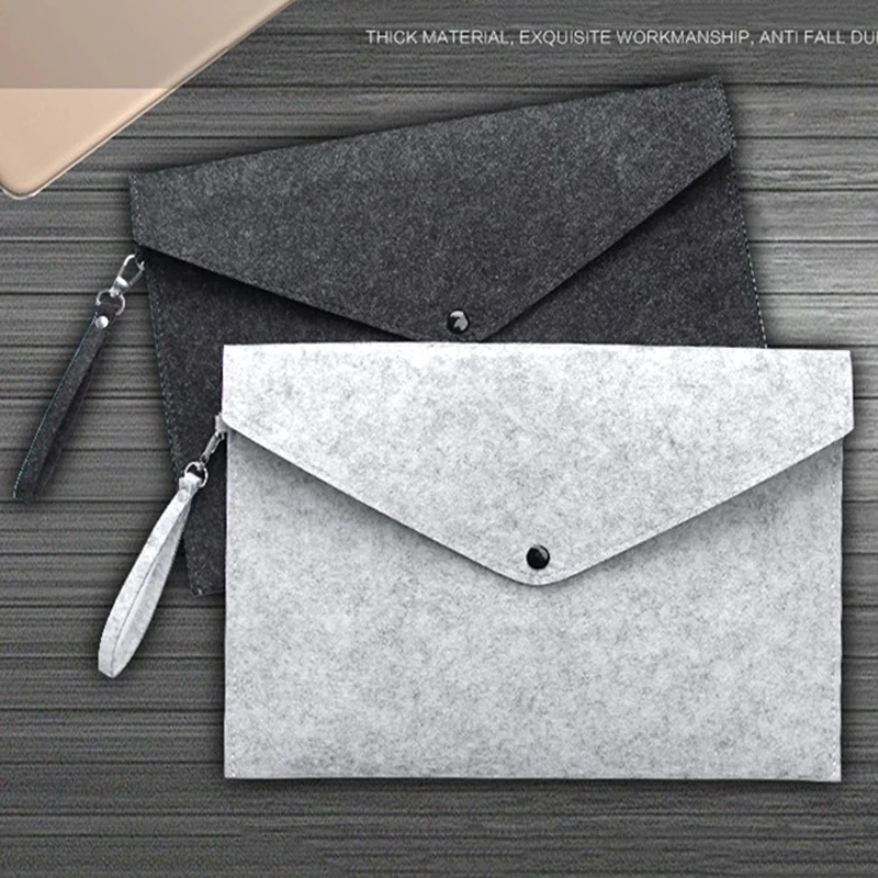 A4 Felt File File Pocket File Cover File Bags Documents Pouch Holder ...
