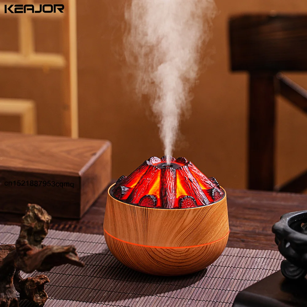 Mini-humidificador-de-aire-ultras-nico-de-300ML-humidificador-de-fuego ...