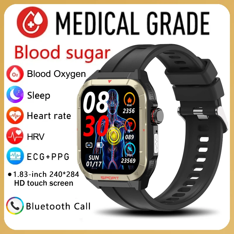 ECG-PPG-Medical-Grade-Healthy-Smartwatch-Men-Women-Precise-Monitor ...