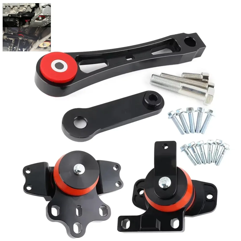 Black Racing Car Engine Part Transmission Mounts For 05-13 VW Jetta ...