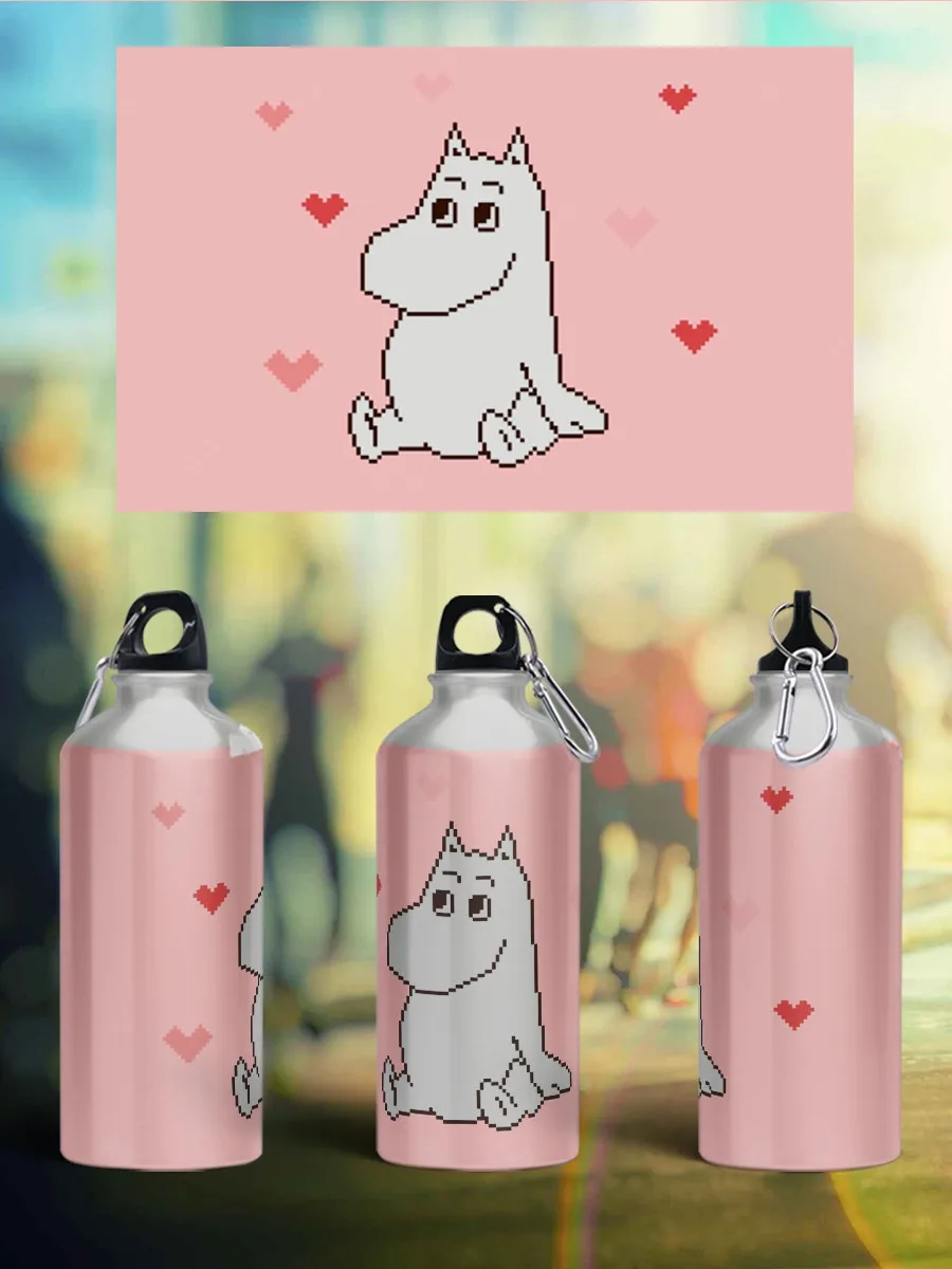 Bottle Sports/travel/drinking Straws/water/flask/flask Cartoon Moomin ...