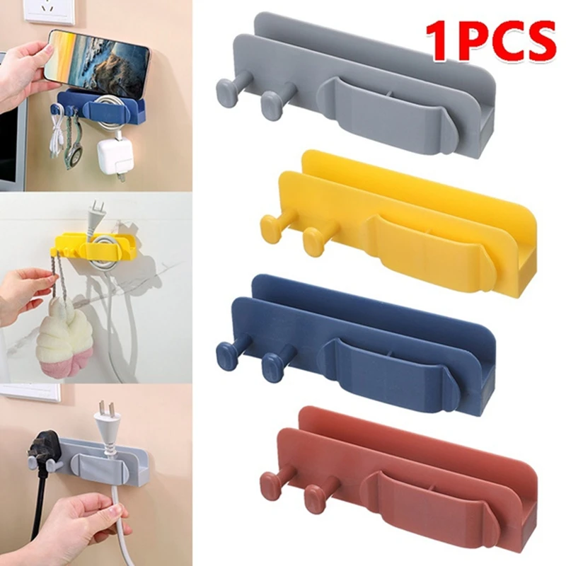1-Pcs-Punch-free-Wall-mounted-Power-Plug-Holder-Phone-Holder-Stand ...