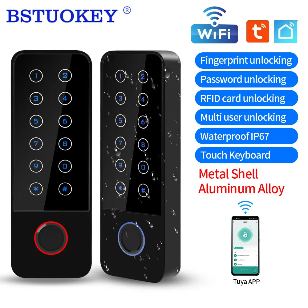 Standalone-Metal-Wifi-Tuya-Fingerprint-RFID-Access-Control-Keypad-Rainproof-Digital-Panel ...