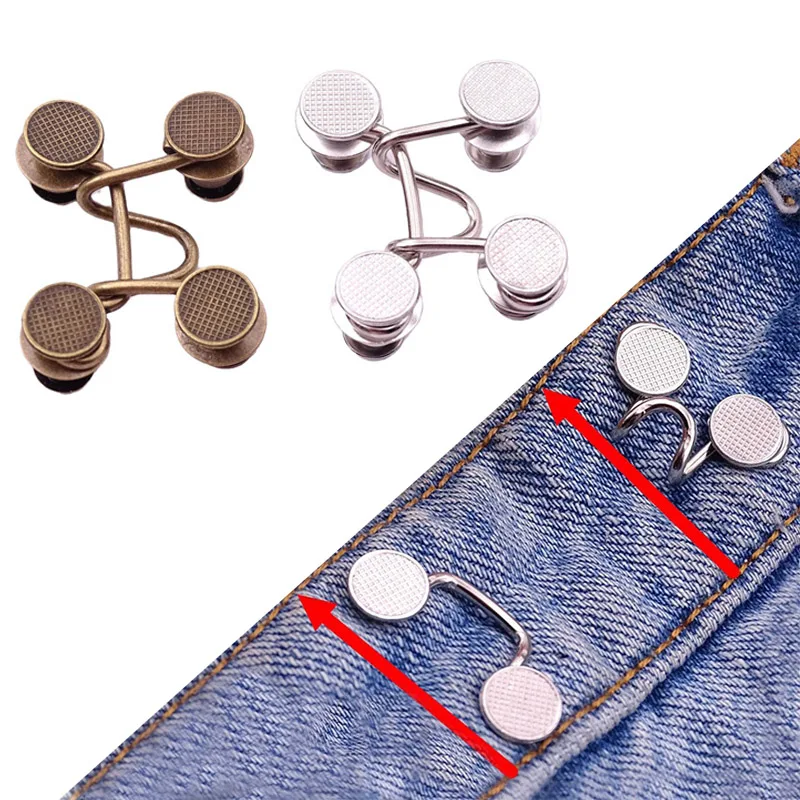 25/32MM Detachable Metal Jeans Button Snaps Sewing-Free Pants Pins ...